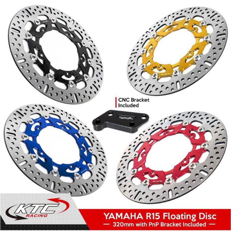 Jual Disc Piringan Cakram KTC Yamaha R15 / XSR / R25 Floating CNC 320mm ...