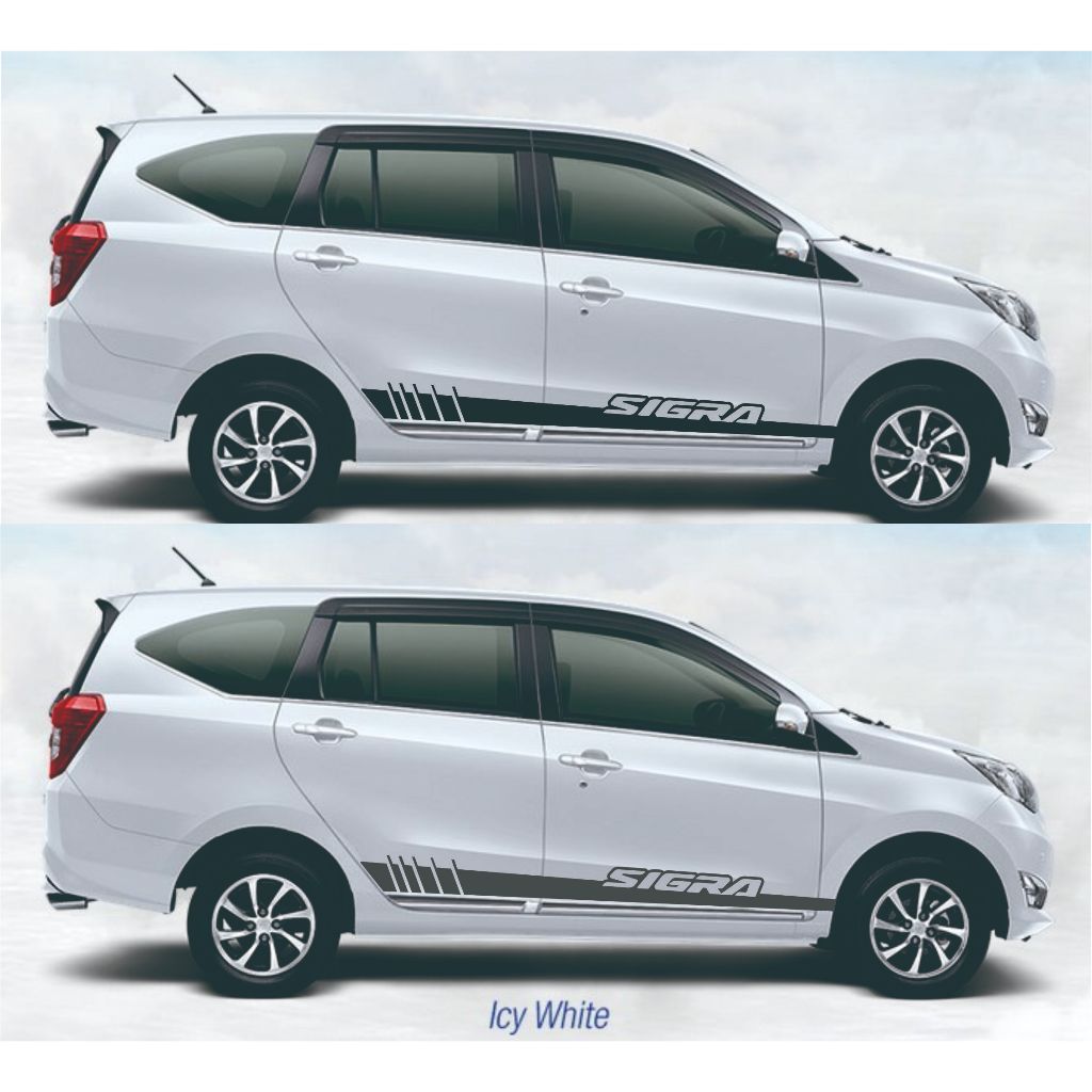 Jual Stiker Mobil Sigra Terbaru Hitam Putih Grey Keren | Shopee Indonesia
