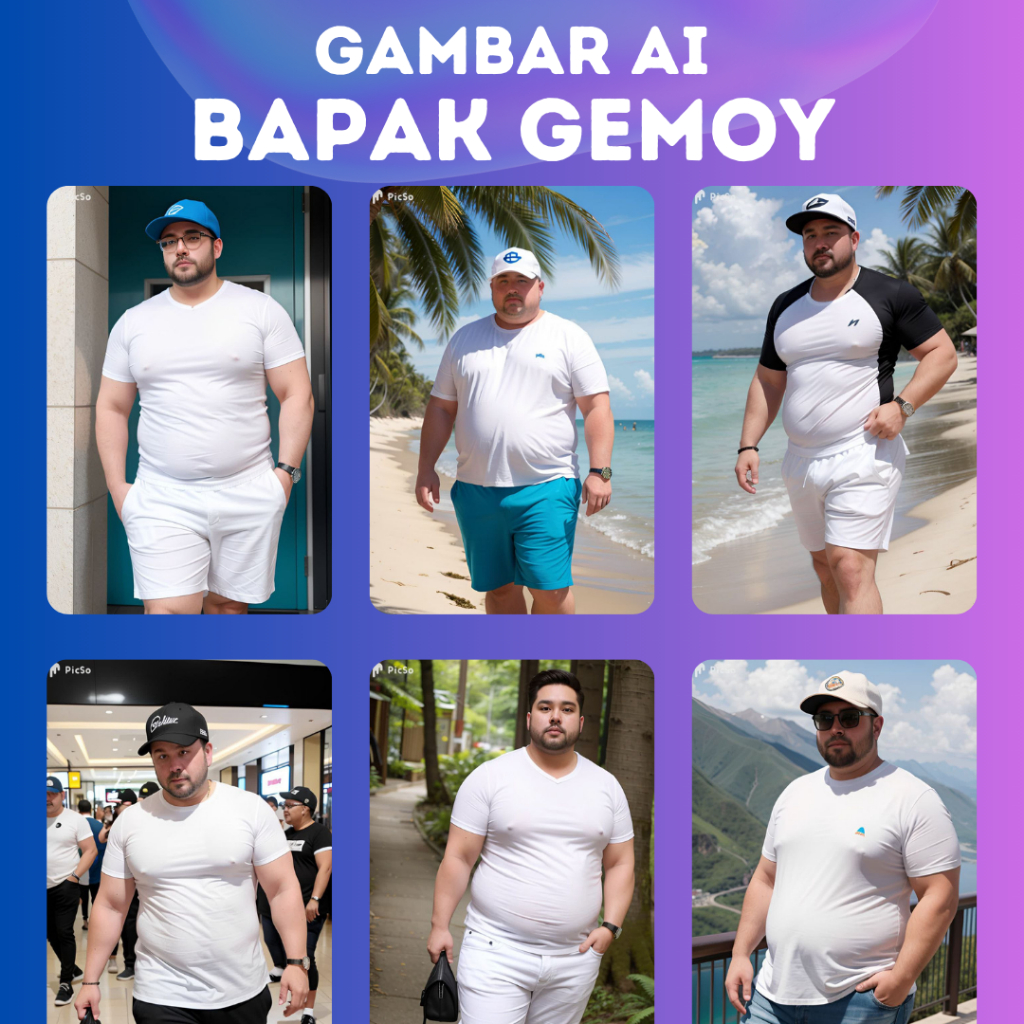 Jual Jasa Bikin Gambar AI Bapak Gadun Gemoy Gendut Lucu | Shopee Indonesia