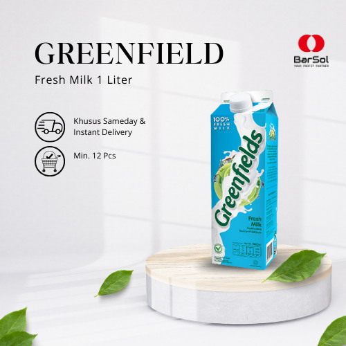 Jual Greenfields Fresh Milk 1 Liter (1 Doz) | Shopee Indonesia