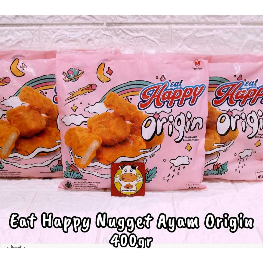 Jual EAT HAPPY ORIGIN 400GR-NUGGET ORIGINAL-FROZEN FOOD-BRONTZ JOGJA ...