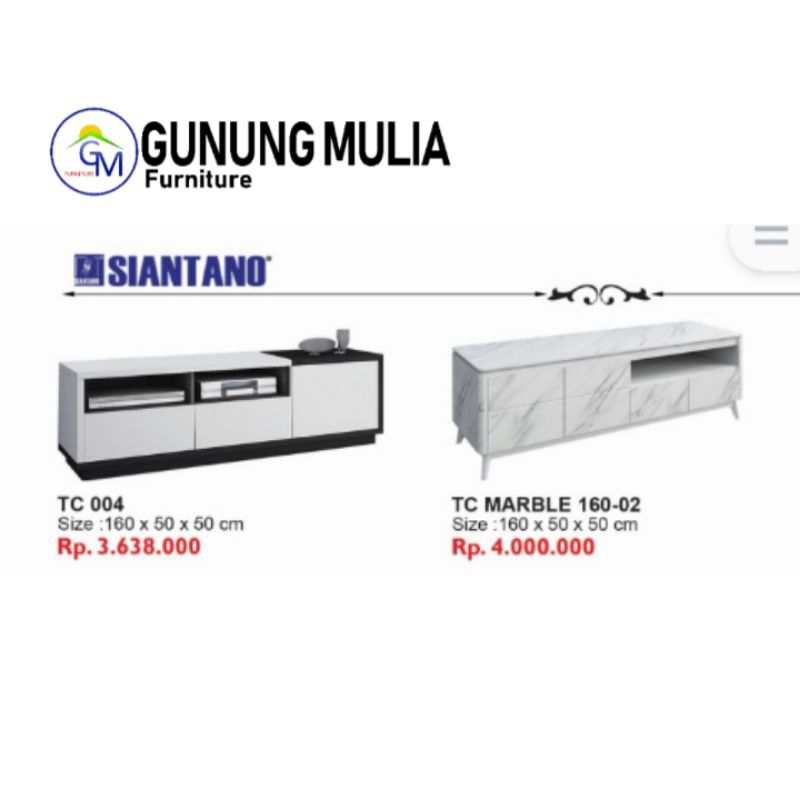 Jual Buffet TV Siantano Bahan kayu MDF Model Minimalis - TC Marble | Shopee Indonesia