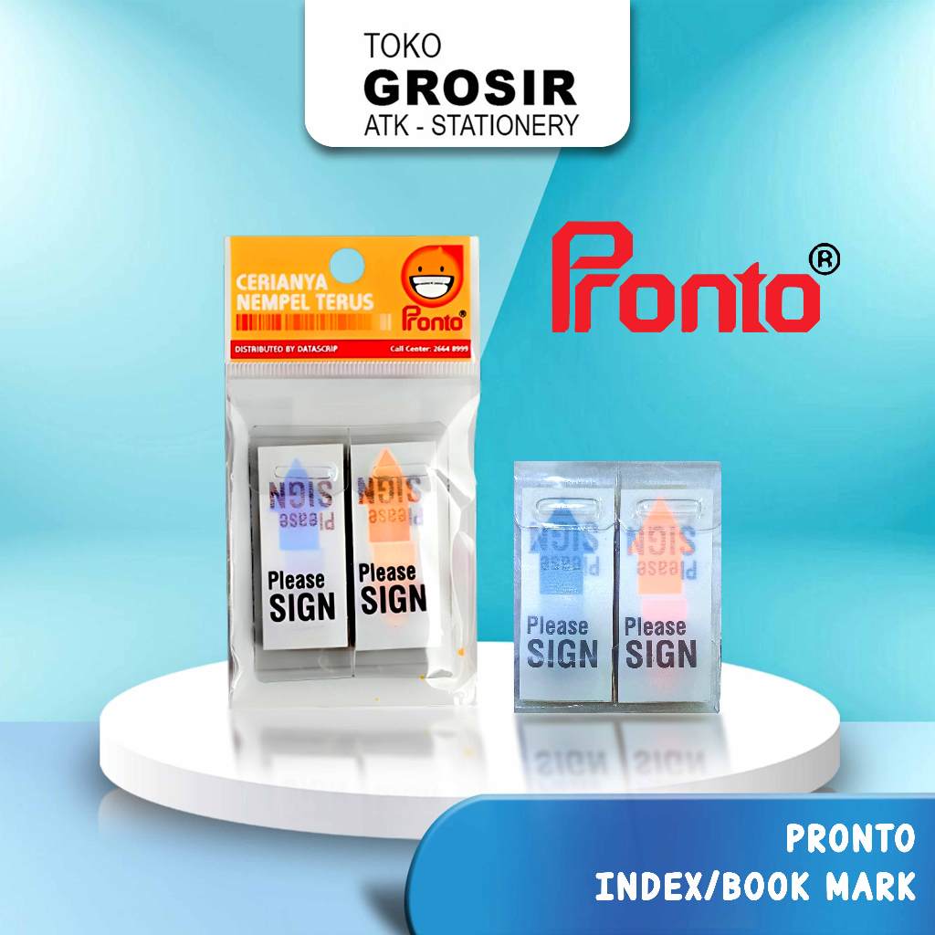 Jual Pronto Sticknotes Sign Here Indexer Z type | Shopee Indonesia
