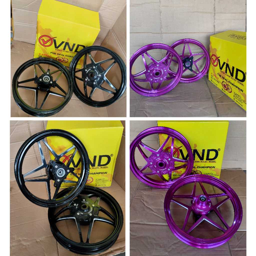 Jual Velg Racing Pelek Veleg CNC VND AEROX 150 Old New Aerox 155 New V Speed V2 Bintang | Shopee ...