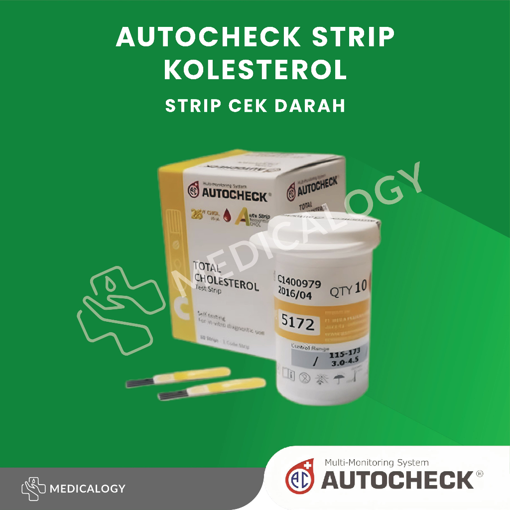 Jual AUTOCHECK STRIP KOLESTEROL Auto Check Strip Cek Cholesterol ...