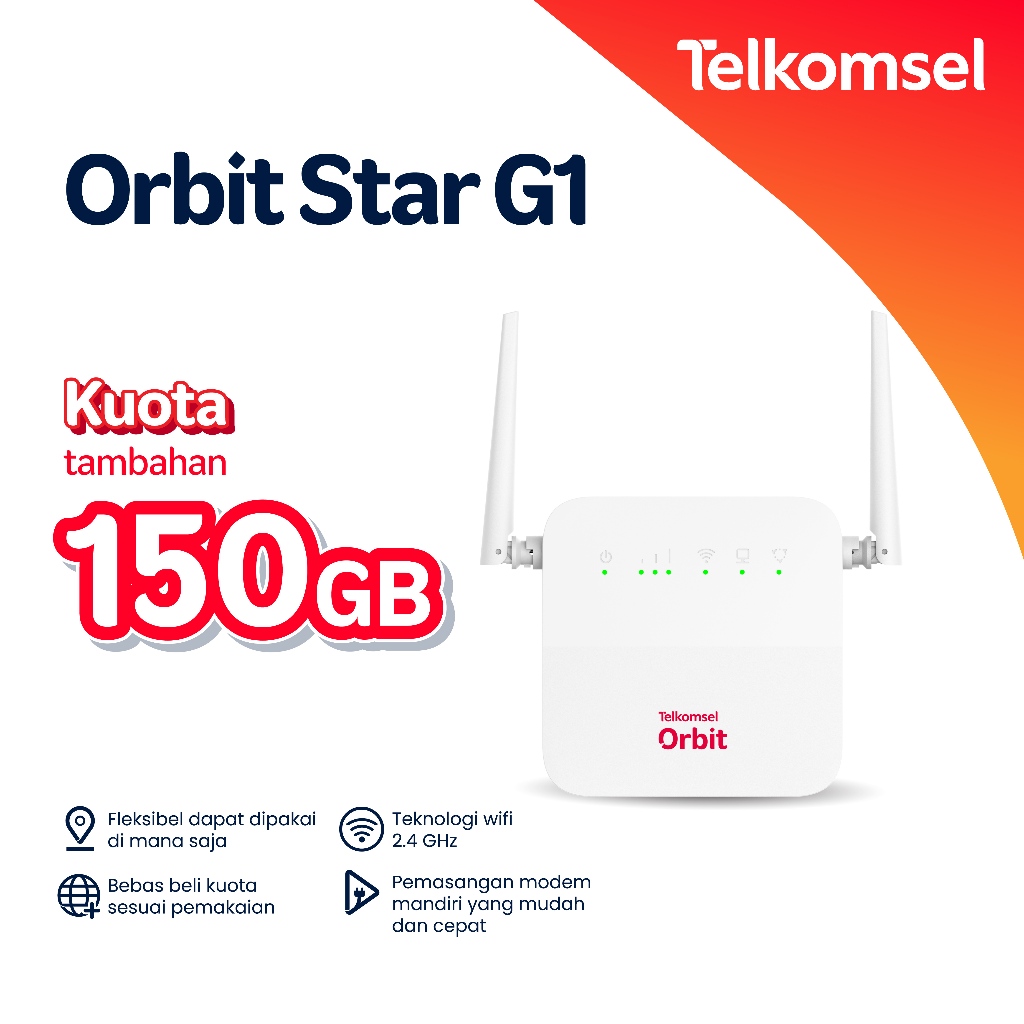 Jual Telkomsel Orbit Star G1 Modem Wifi 4G High Speed Bonus Data | Shopee Indonesia