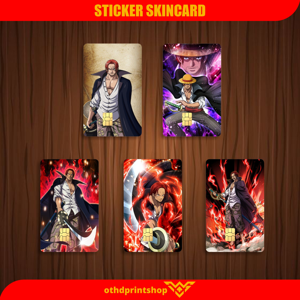 Jual Stiker Sticker Skin Kartu Atm SHANKS ONEPIECE Special Edition ...