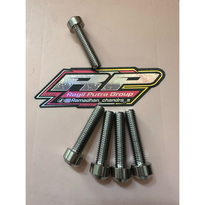 Jual BAUT TITANIUM SMALL HEAD M6 / BAUT 10 / BAUT 10 AN | Shopee Indonesia