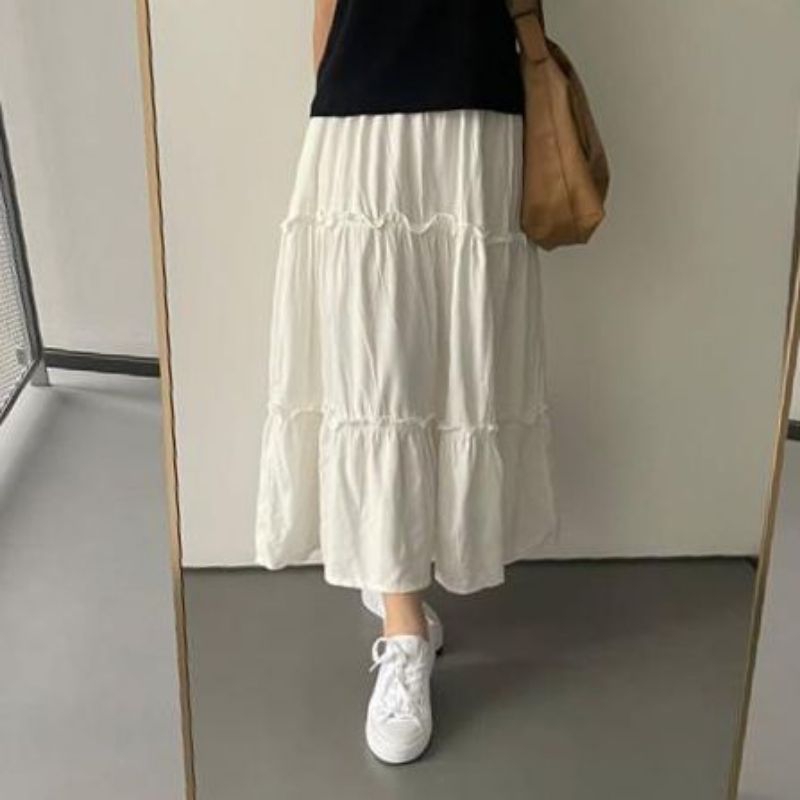 Jual RUFFLE SKIRT / ROK RUFFLE | Shopee Indonesia