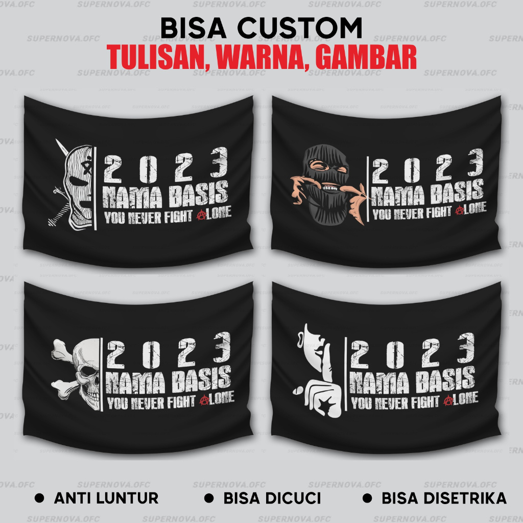 Jual BENDERA BASIS SUPORTER JUMBO BEBAS REQUEST | BENDERA KOMUNITAS ...