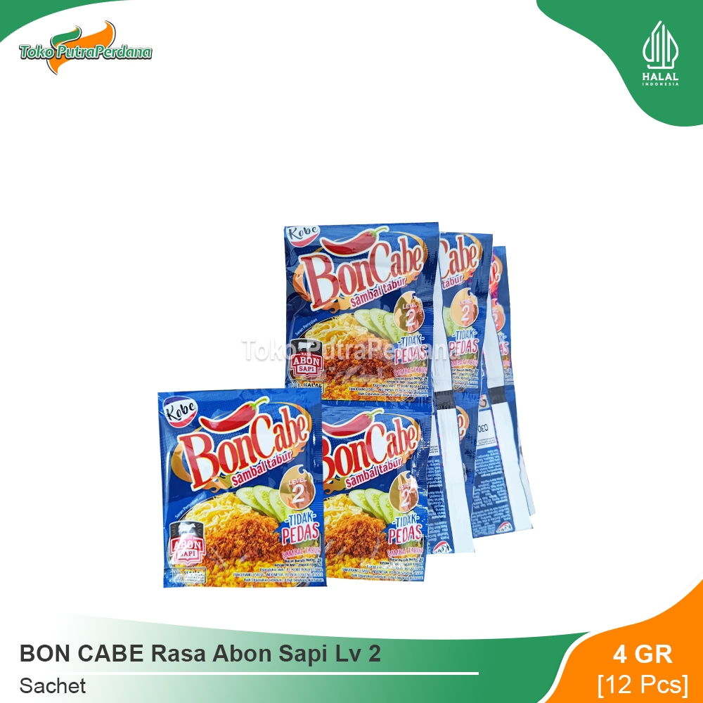 Jual BON CABE Rasa Abon Sapi Lv 2 (12 Pcs) | Shopee Indonesia