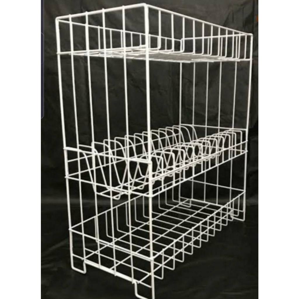 Jual Rak Piring Besi RPK Regina Susun 3 Serbaguna Knockdown - Rak ...