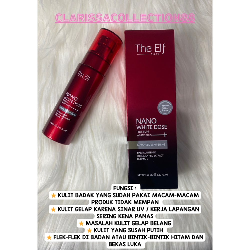 Jual THE ELF NANO WHITE DOSE BODY SERUM ORIGINAL THAILAND | Shopee ...