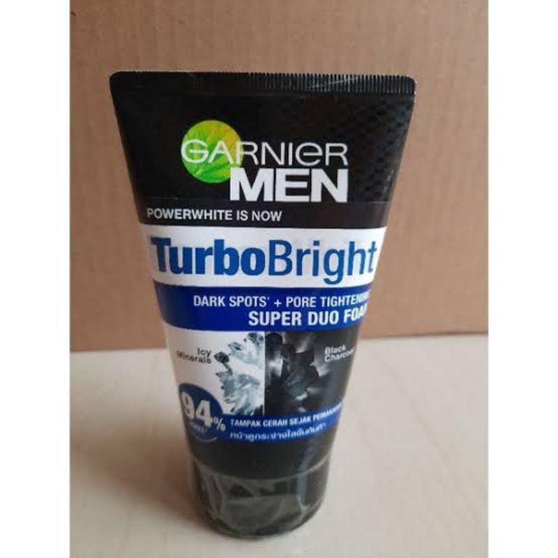 Jual GARNIER Men Turbo Bright Super Duo Foam 100ml | Shopee Indonesia