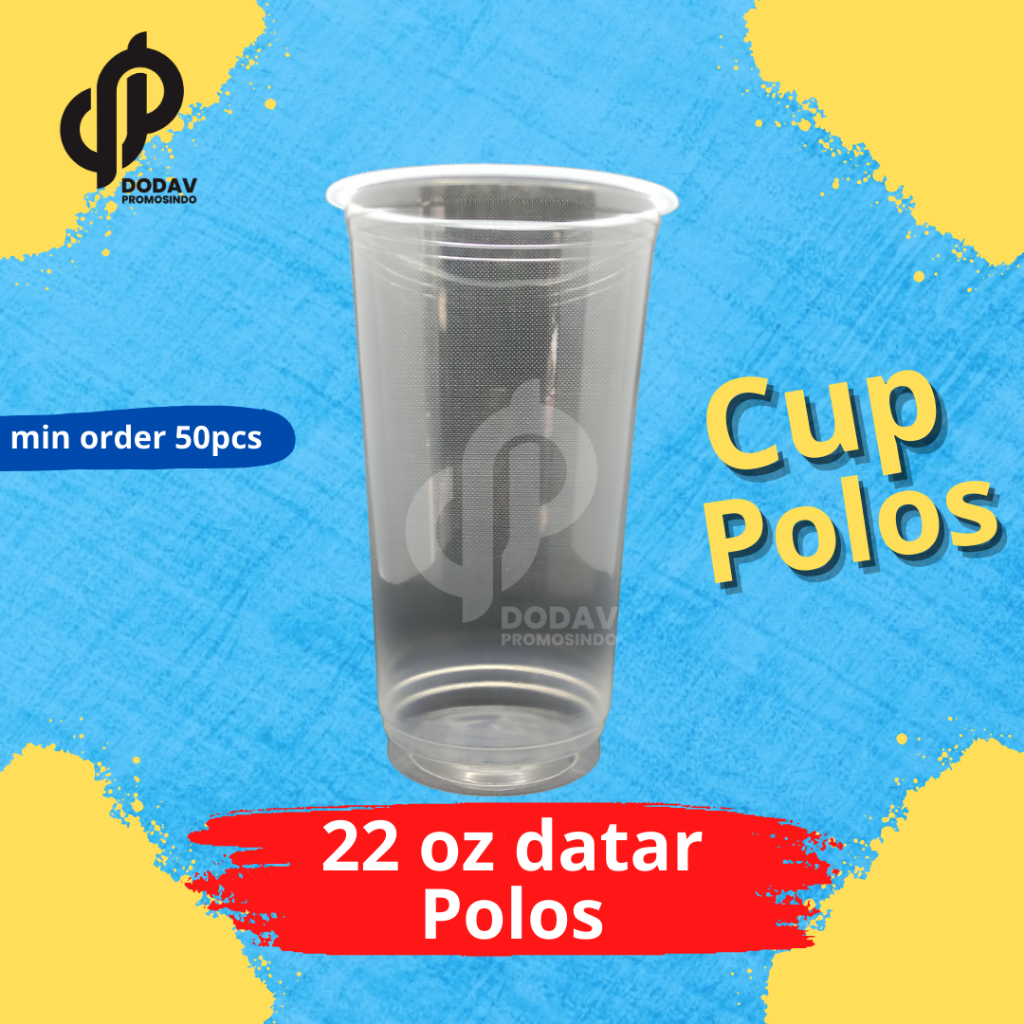 Jual Gelas Cup Polos 22oz Datar 650ml Merk Polycup | Cup Jumbo Polosan ...