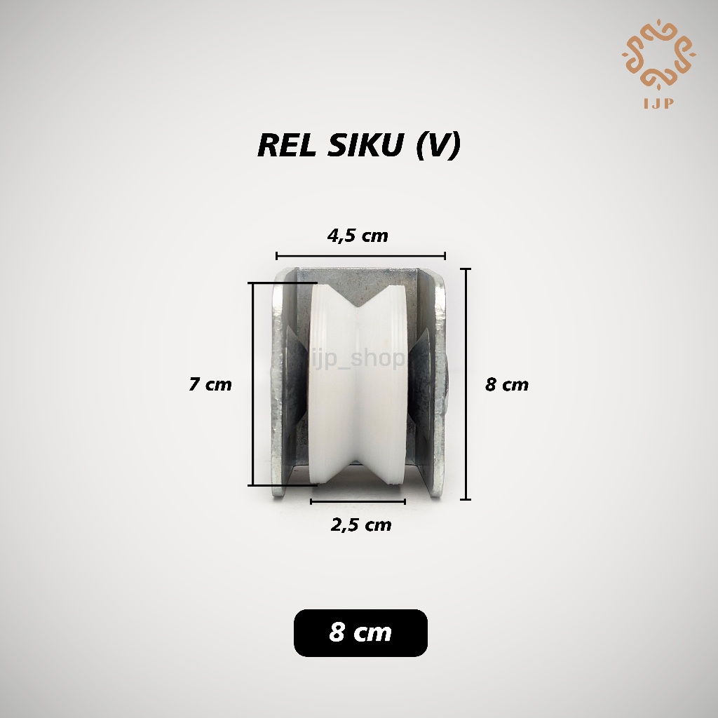 Jual Roda Nylon Pintu Pagar Rel Bulat dan Siku U dan V Roda Nilon Pagar ...