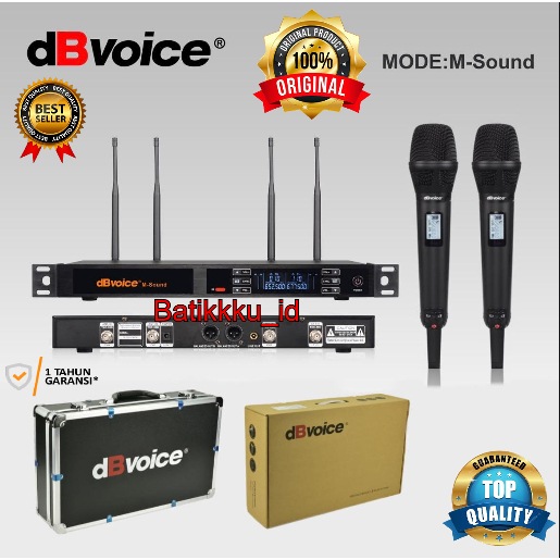 Jual Mic Wireless dBvoice M SOUND MSOUND ORIGINAL FREE KOPER 2 MIC DB ...