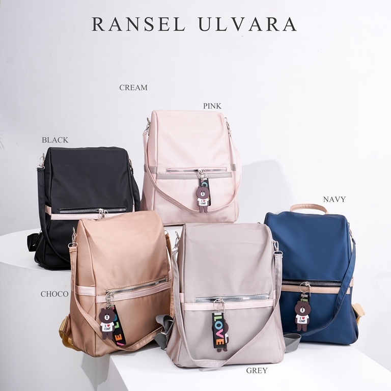 Jual Deliwafa - [Tas Wanita] Ulvara Tas Ransel (Gantungan Random ...
