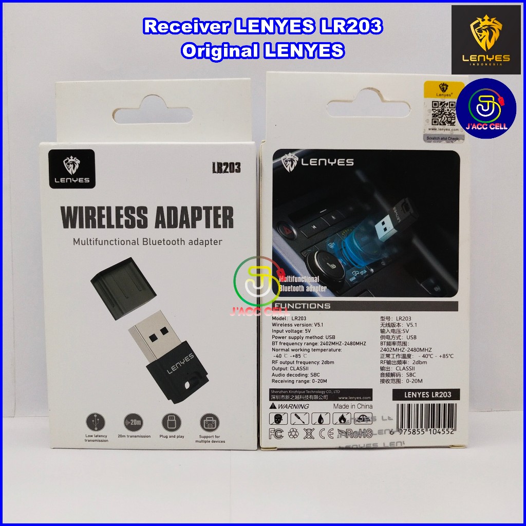 Jual Bluetooth Receiver Lenyes LR203 Audio Wireless Adapter Lenyes Original | Shopee Indonesia