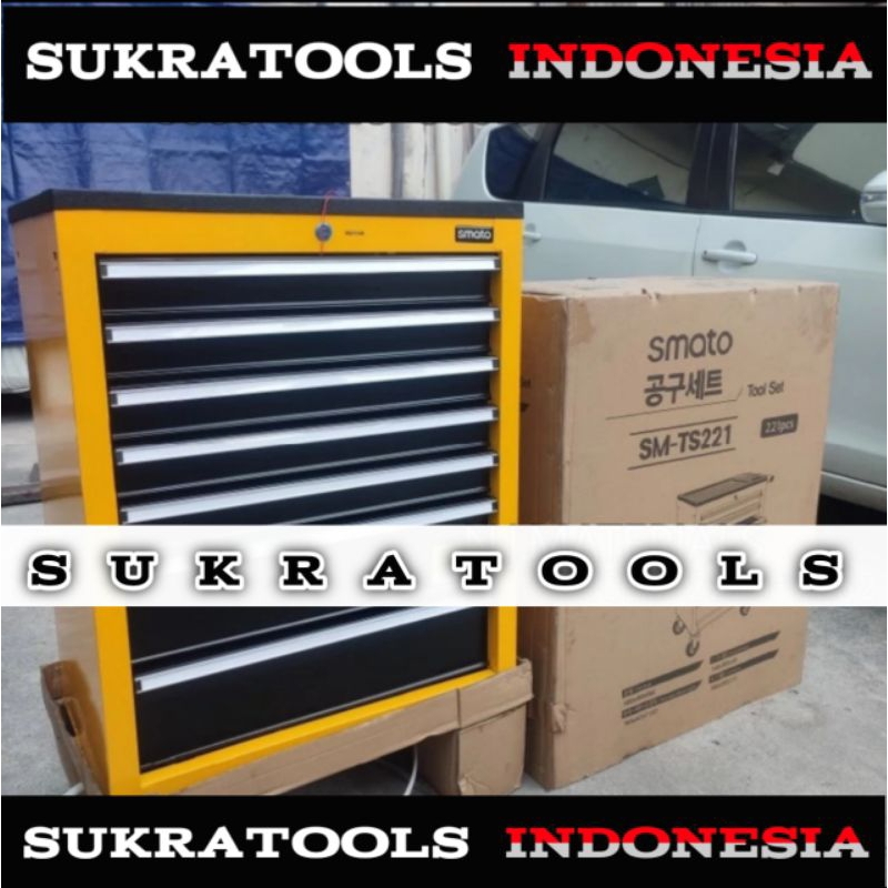 Jual Smato Tool Set 221 Pcs Perkakas Alat - Alat 7 Susun Lemari Lengkap | Shopee Indonesia