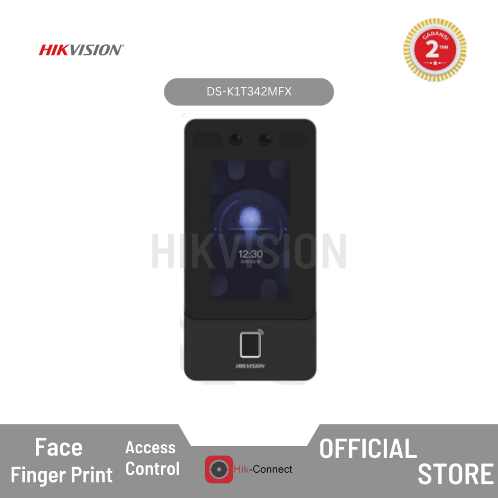 Jual HIKVISION - DS-K1T342MFX Access Control Face Recognition Terminal ...