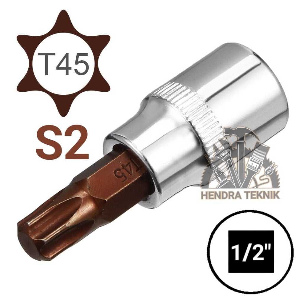 Jual KUNCI SOCK BINTANG T45 STAR BIT SOCKET KUNCI SOKET BINTANG 6 SOK ...