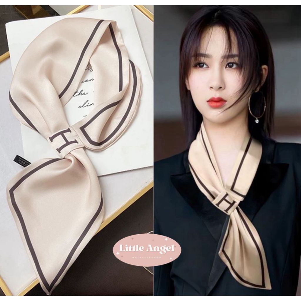 Jual Little Angel - Syal Sutra Style Korea Fashion Scarf H Series ...