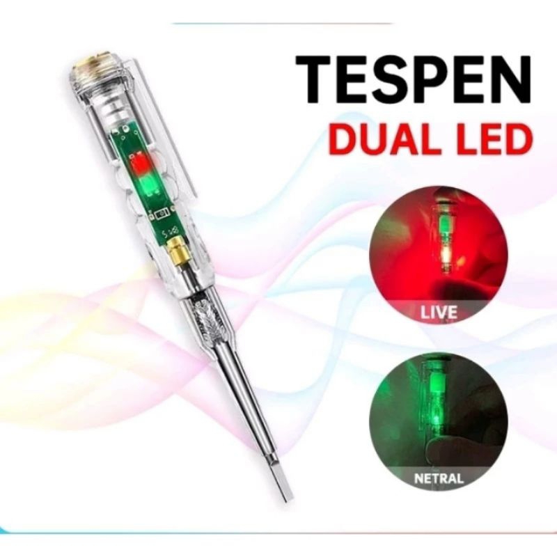 Jual Tespen LED, Tespen dual LED, obeng min,tespen listrik, tespen ...