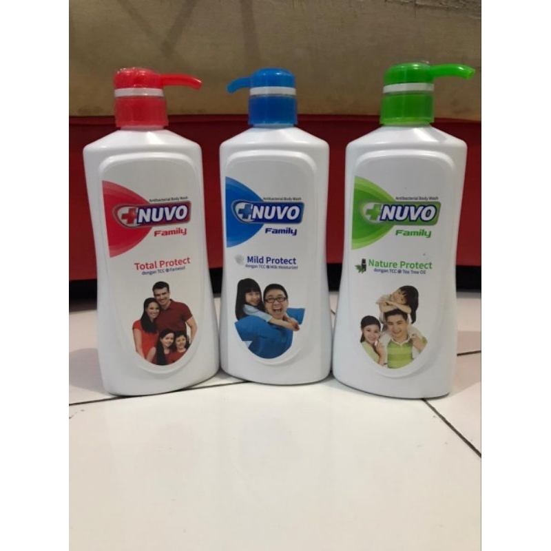 Jual nuvo body wash botol pump 550ml sabun mandi nuvo botol pump 550ml ...