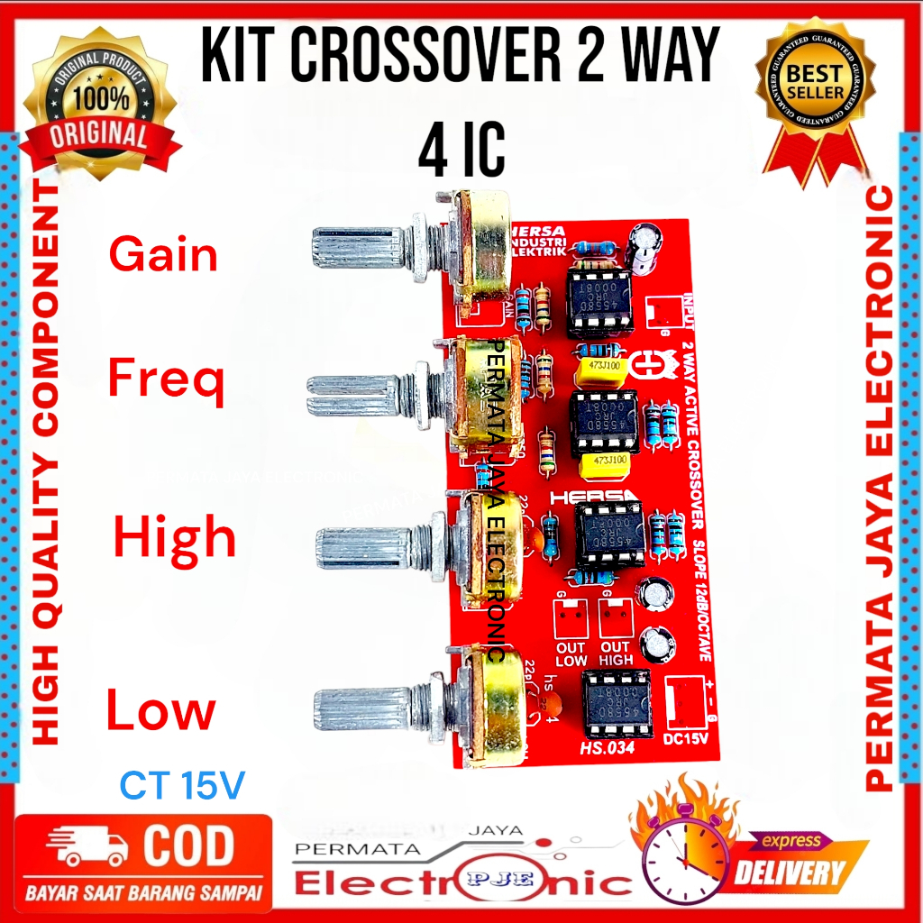 Jual Kit Crossover Active 2 way 4 ic Komponen Full MKM | Shopee Indonesia