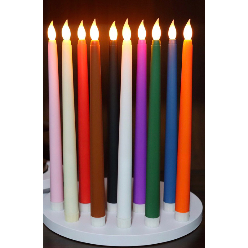 Jual Lilin elektrik led kuning body putih PANJANG sumbu goyang / SUMBU ...