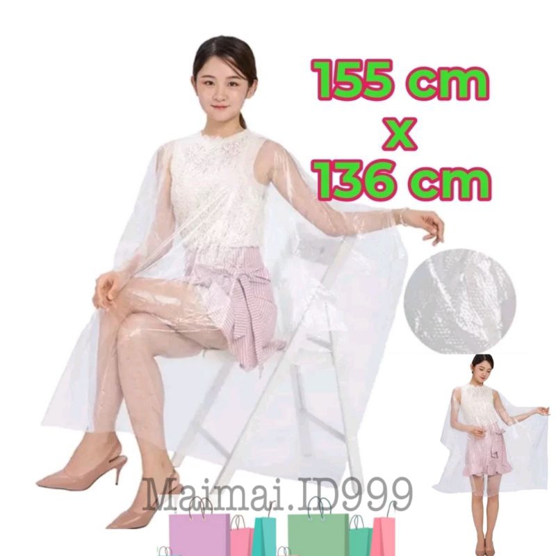 Jual MAIMAI KEP Cape Kip Salon Pelindung Cat Rambut Semir Plastik ...
