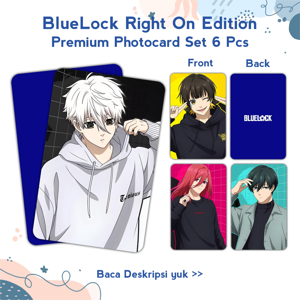 Jual Photocard Blue Lock Unofficial Premium Set | Shopee Indonesia