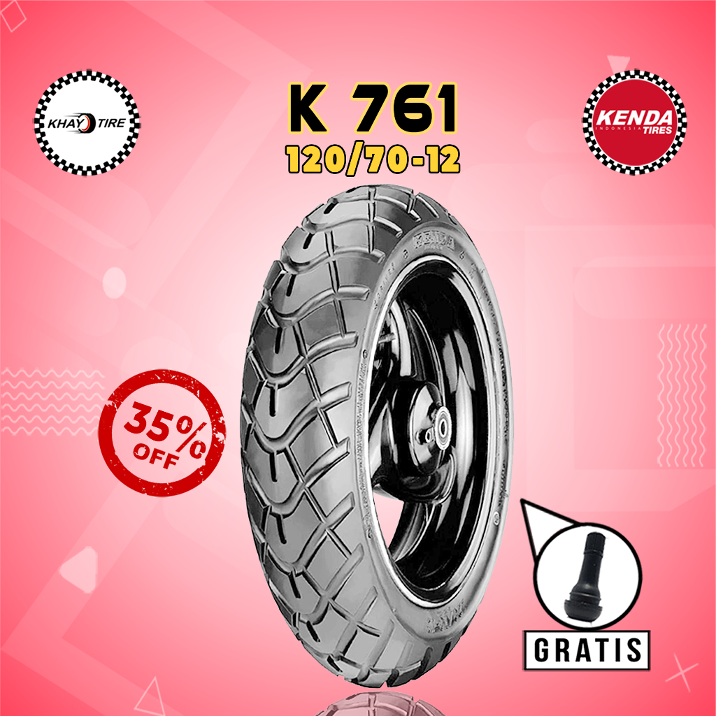 Jual Ban Motor Vespa Matic KENDA COOL K761 120/70 Ring 12 Tubeless | Shopee Indonesia