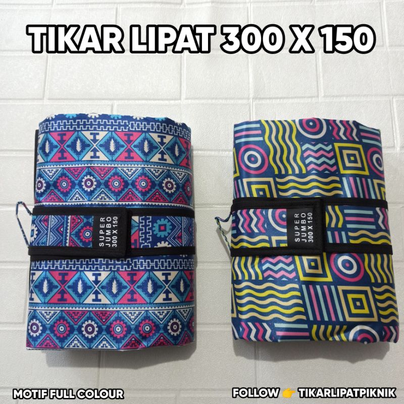 Jual Tikar lipat super jumbo 300 x 150 karpet tiker lipet samak alas ...