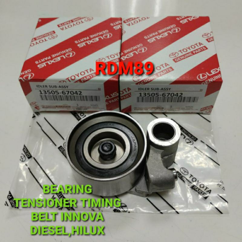 Jual BEARING TENSIONER TIMING BELT INNOVA DIESEL HILUX 13505-67042 ...