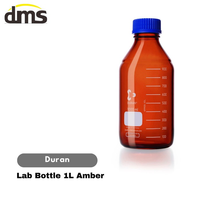Jual Botol Laboratorium / Lab Bottle 1000ml Amber, Duran | Shopee Indonesia