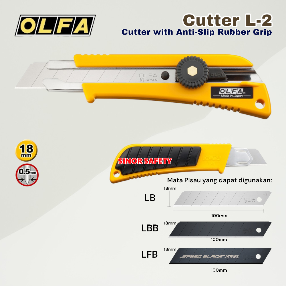 Jual OLFA L2 Pisau Cutter 18mm L-2 Snap Off Blade Cutter | Shopee Indonesia