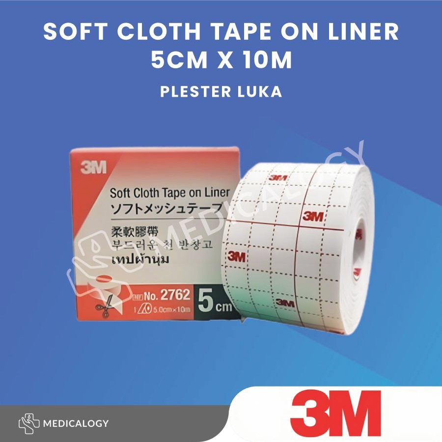 Jual Plester luka 3M 5cm x 10m | 3M™ Soft Cloth Tape on Liner (Hypafix ...