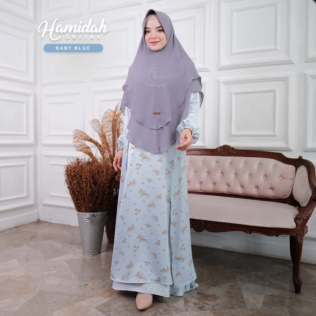 Jual Hamidah Dress By Tachi Syari ( Gamis Set Khimar ) | Shopee Indonesia