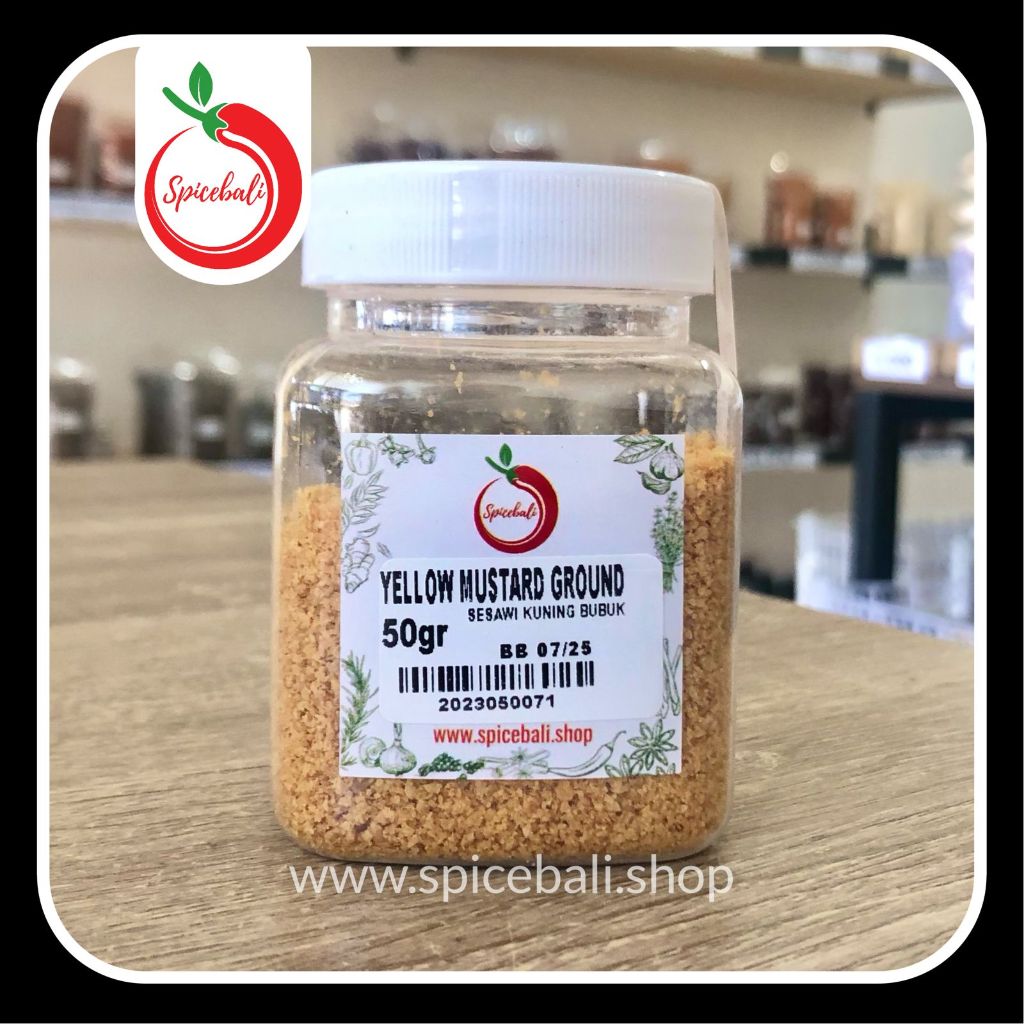 Jual Biji Sesawi Kuning Bubuk 50 gr / Yellow Mustard Powder 50 gr ...