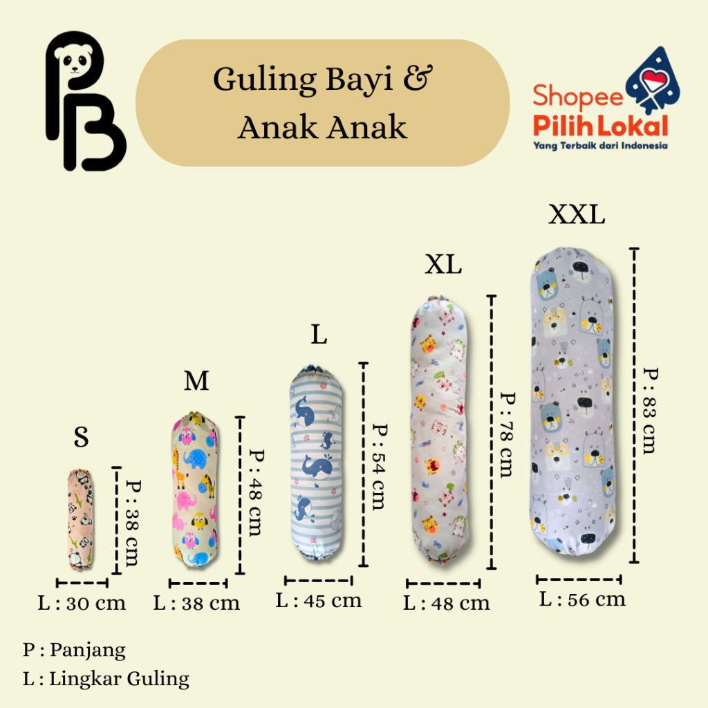 Jual Guling Bayi Classic | Guling Baby | Baby Bolster | Guling Anak ...