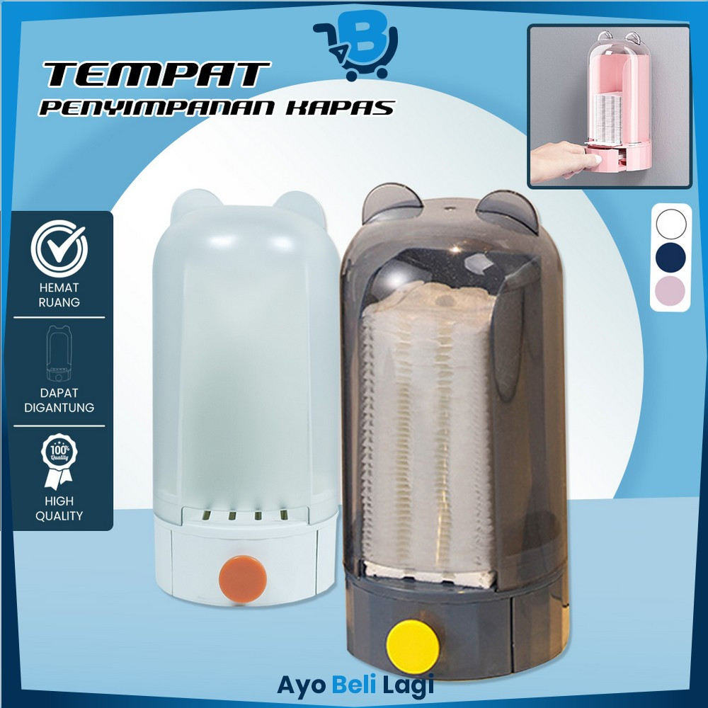 Jual Tempat Kapas Wajah Otomatis Organizer Gantung / Kotak Penyimpanan Kapas Otomatis Anti Debu ...