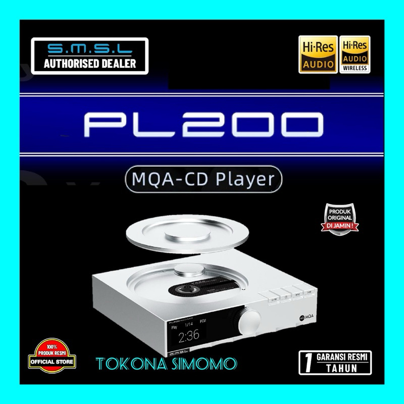 Jual SMSL PL200 Hi-Res MQA CD Player with AK4499EX Chip | Shopee Indonesia