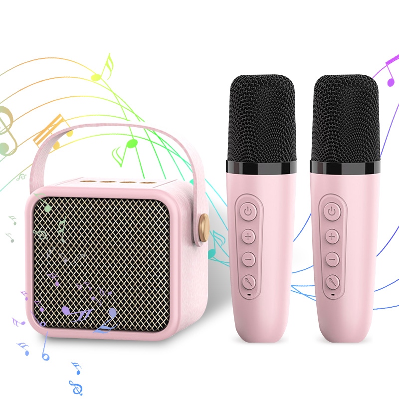 Jual 3 In 1 Speaker Bluetooth Mikrofon Karaoke Set Bluetooth Mini Full ...