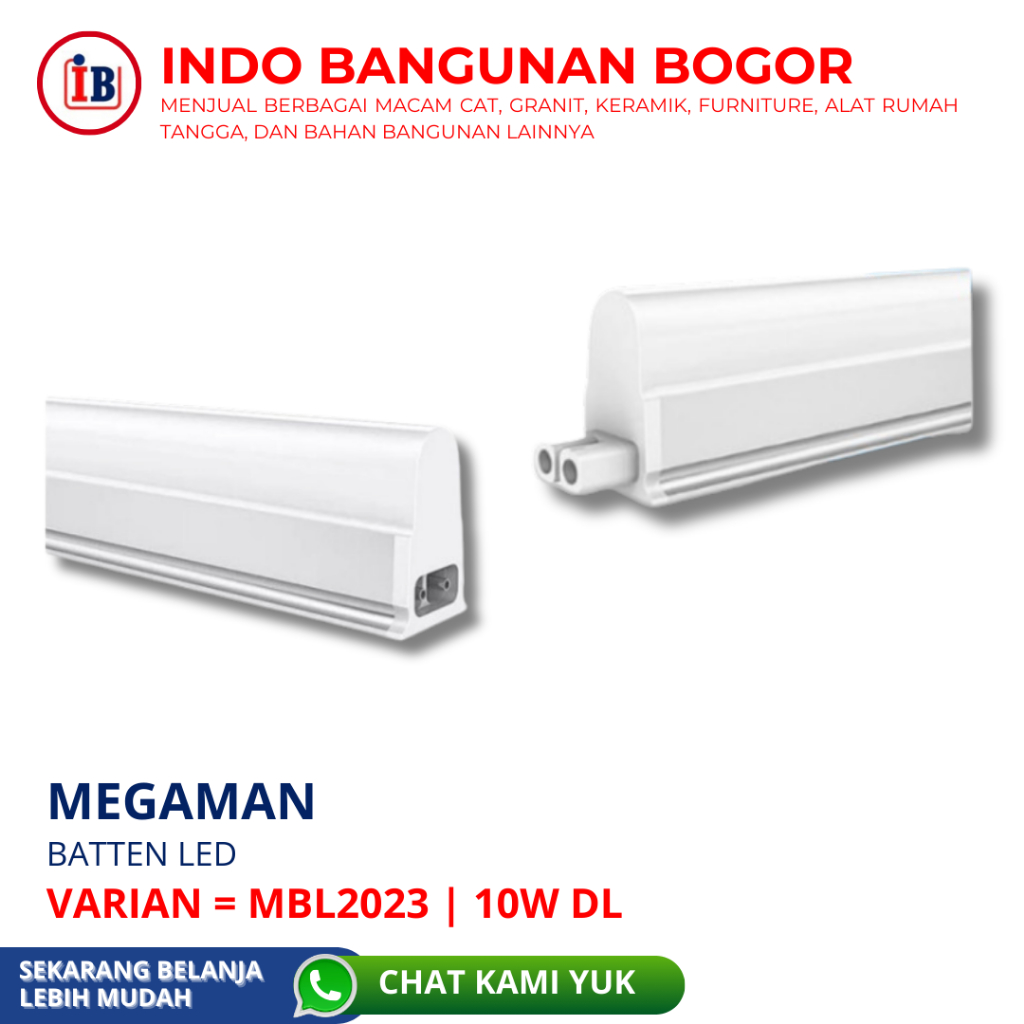 Jual MEGAMAN BATTEN LED MBL2023 10W DL | Shopee Indonesia