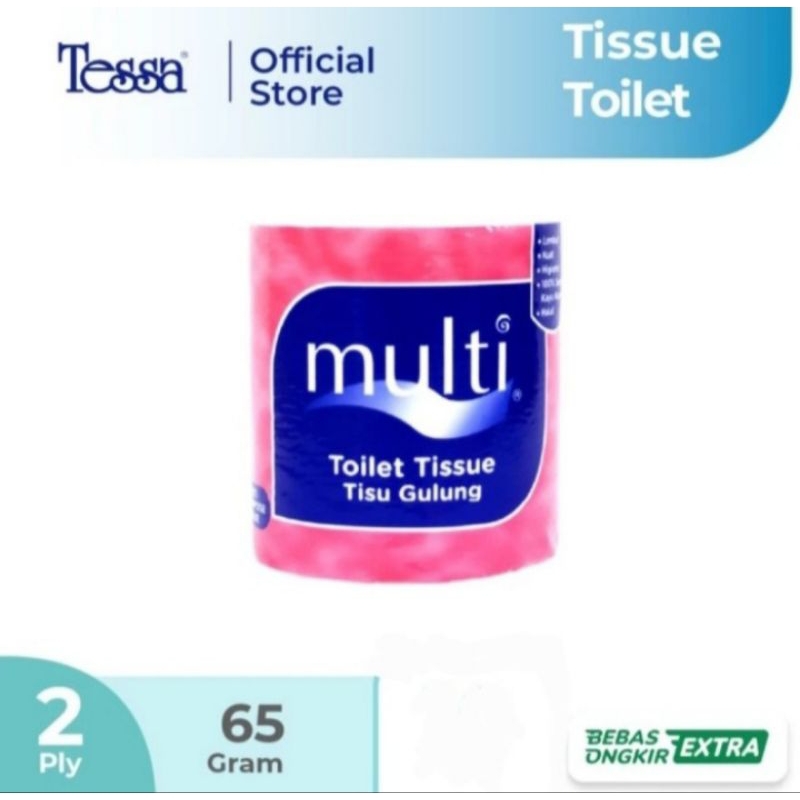 Jual Tissue Toilet Multi Roll | Tisu tisue gulung 2 ply rol pink single ...