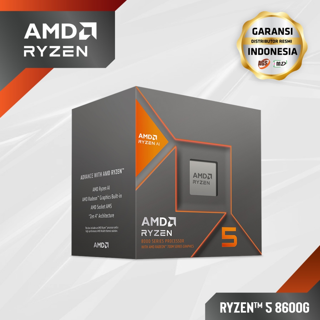 Jual Prosesor AMD Ryzen 5 8600G Box 6 Core 12 Thread Up to 5.0GHz ...