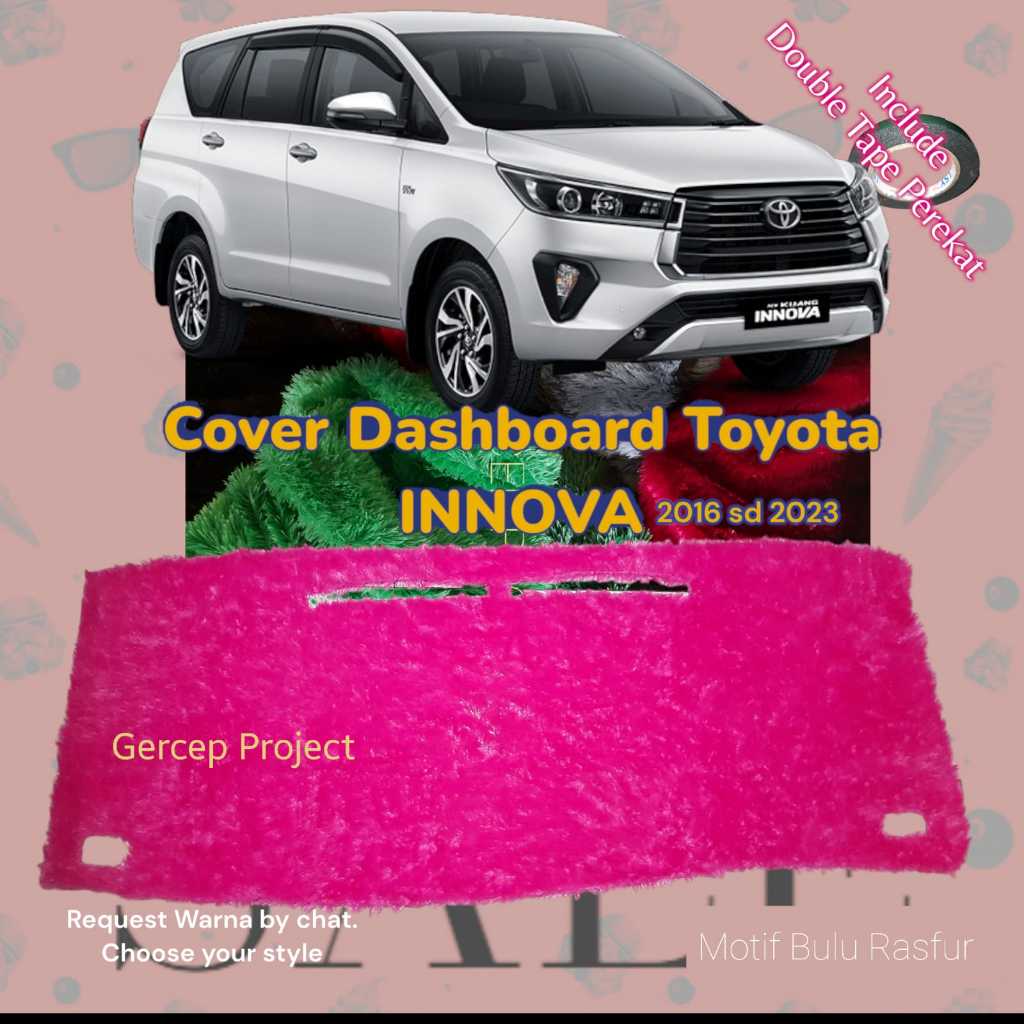 Jual Cover Dashboard Toyota Kijang INNOVA Reborn Bulu Rasfur Interior ...