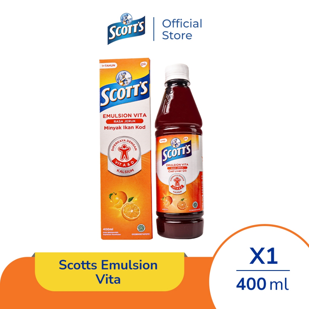 Jual Scott's Vitamin dengan Omega 3, Vitamin A dan D + Kalsium Vita ...